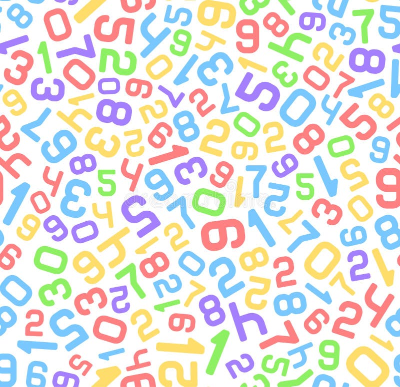 Abstract Background with Numbers. Vector Stock Vector - Illustration of ...