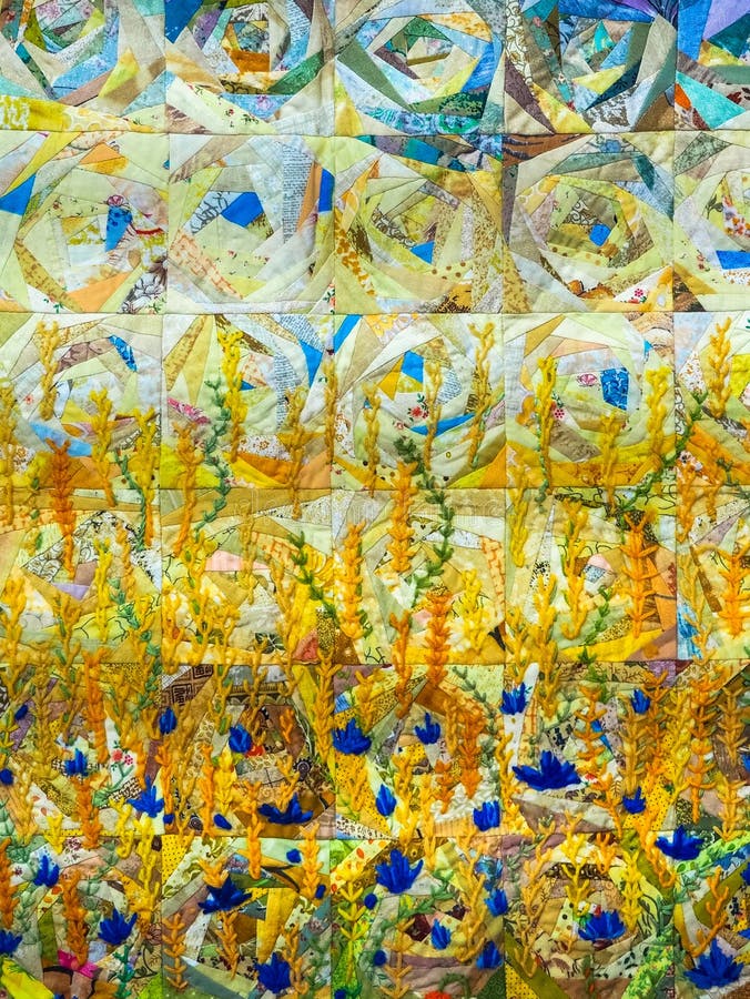 Color Abstract Background of Patchwork Technique. Stock Photo - Image ...