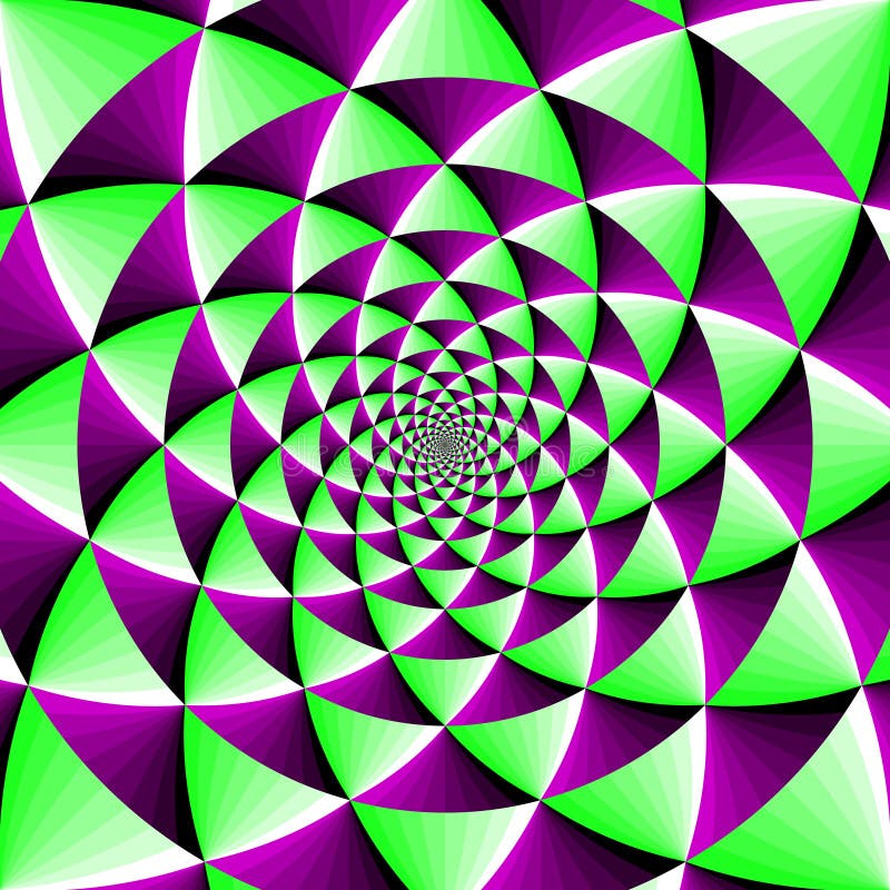 Color Abstract Background with Rotating Optical Illusion Effect Stock ...