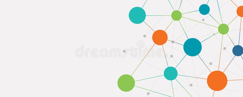 Color Abstract Business Connection on Social Network Online Stock ...