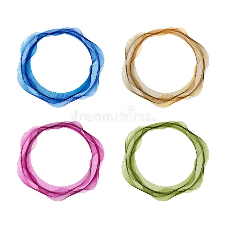 Color Abstract Circles. Loops , Logo Elements Template Stock Vector ...
