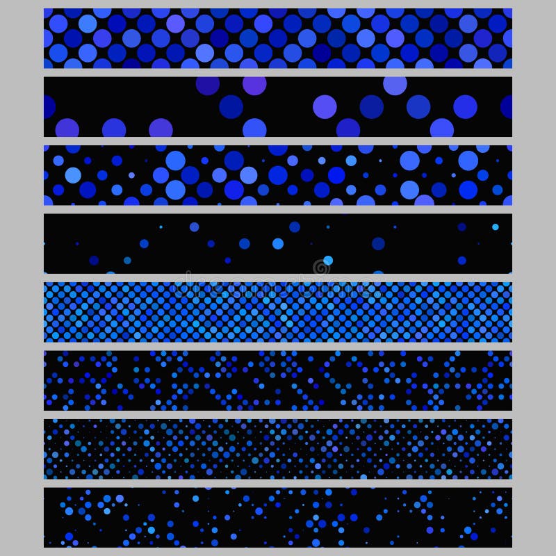 Color Abstract Dot Pattern Rectangular Web Banner Background Set Stock ...