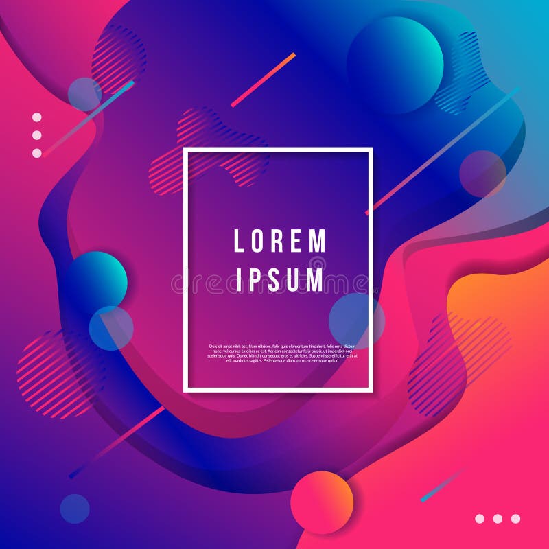 Color Abstract Geometry Background Template Stock Vector - Illustration ...