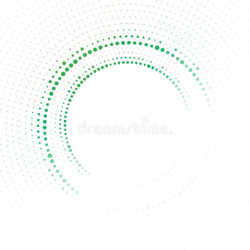 Color Abstract Halftone Circle Design Element. Vector Illustration ...