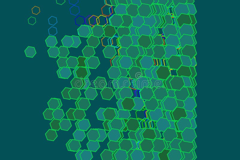 Color Abstract Hexagon Pattern Generative Art Background Wallpaper Shape Digital And Vector
