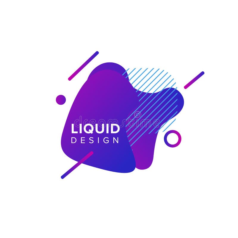 Color Abstract Liquid Shape, Fluid Color Overlap Gradient Background ...