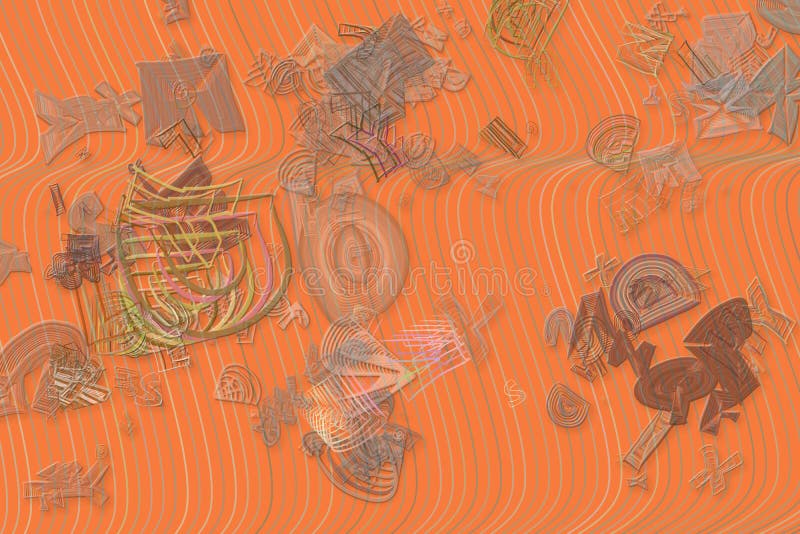 Color Abstract Pattern, Generative Blended Messy Shapes, Art Background ...