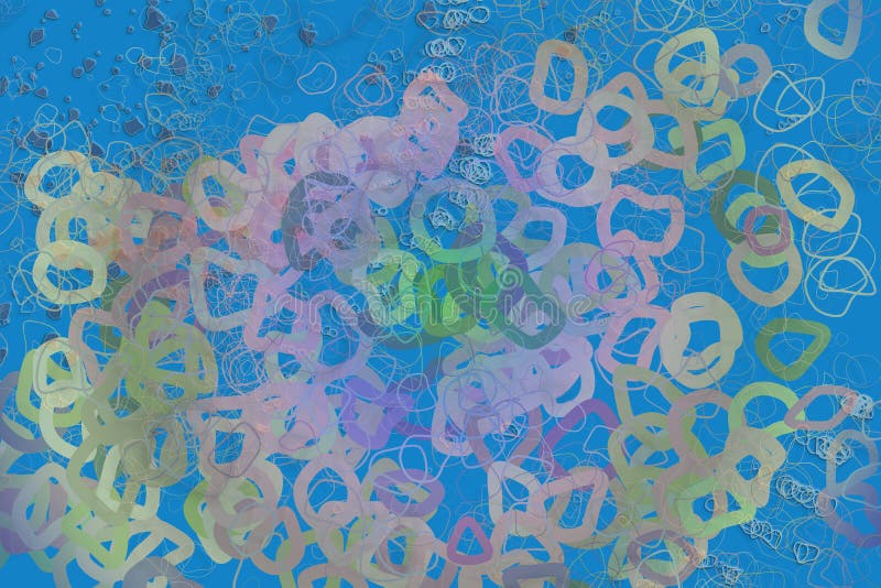 Color Abstract Pattern, Generative Blended Messy Shapes, Art Background ...