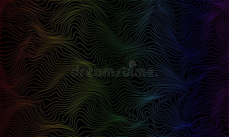 Color Abstract Pattern with Waves Stock Vector - Illustration of ...