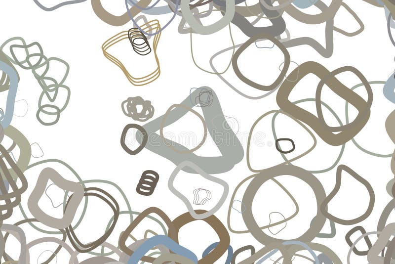 Color Abstract Random Rounded Shapes Geometric Pattern Generative Art ...