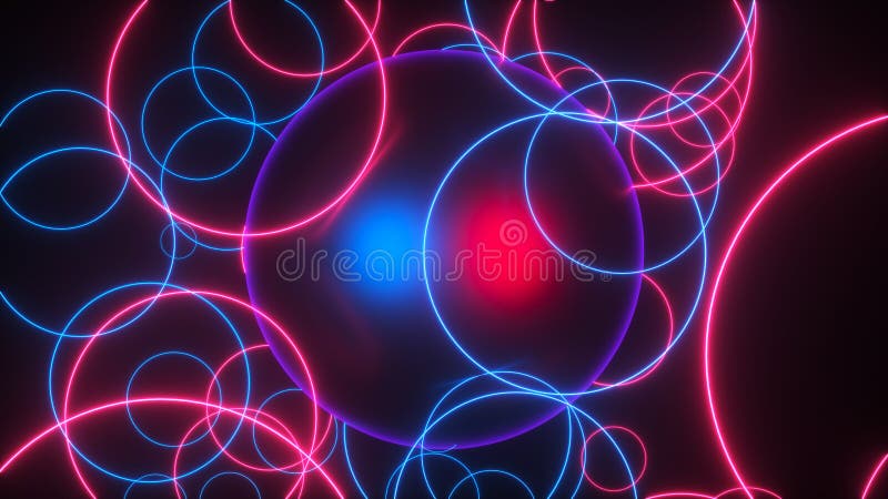Abstract Rings Seamless Pattern for Your Design Stock Vector ...