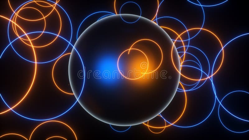 Abstract Rings Seamless Pattern for Your Design Stock Vector ...