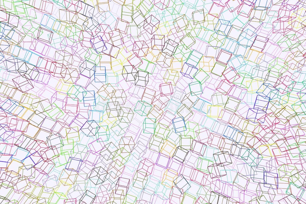 Color Abstract Square, Rectangle Pattern Generative Art Background ...