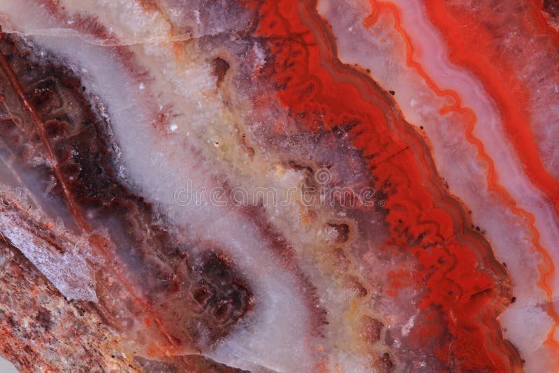 Red Agate Gem Background (macro, Detail) Stock Photo - Image of glossy ...
