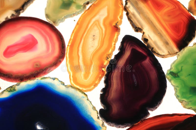 Color Agate Mineral Texture Stock Image - Image of closeup, nature ...