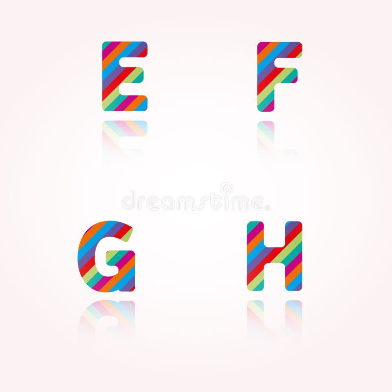 Color alphabet letters stock vector. Illustration of pattern - 38170558