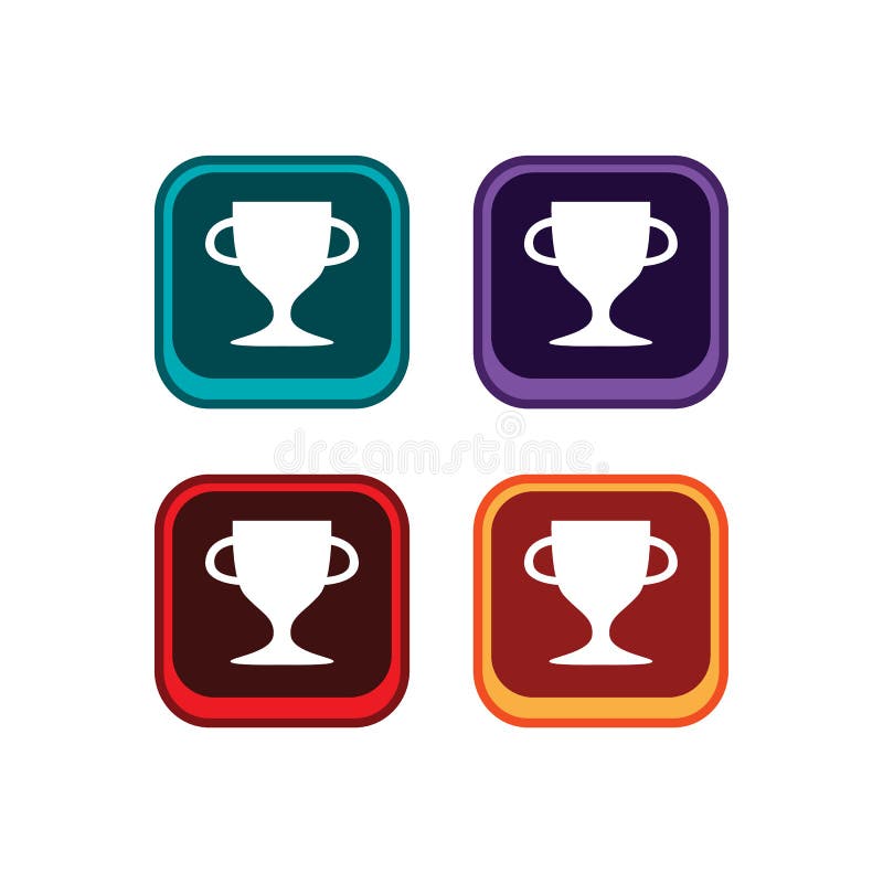 Color App Icon Button Game Asset Theme Stock Vector - Illustration of ...