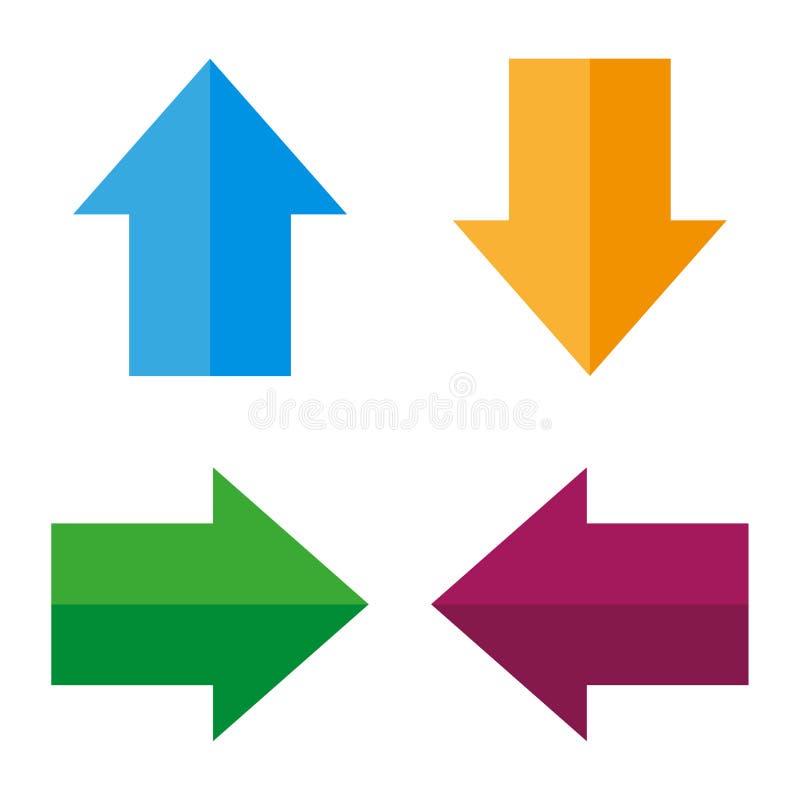 Multicolor Arrow Shape Stock Illustrations – 1,278 Multicolor Arrow ...
