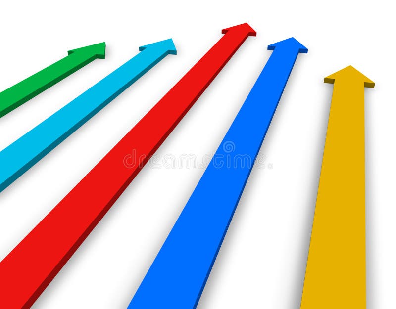 Color arrows stock illustration. Illustration of arrow - 14948687