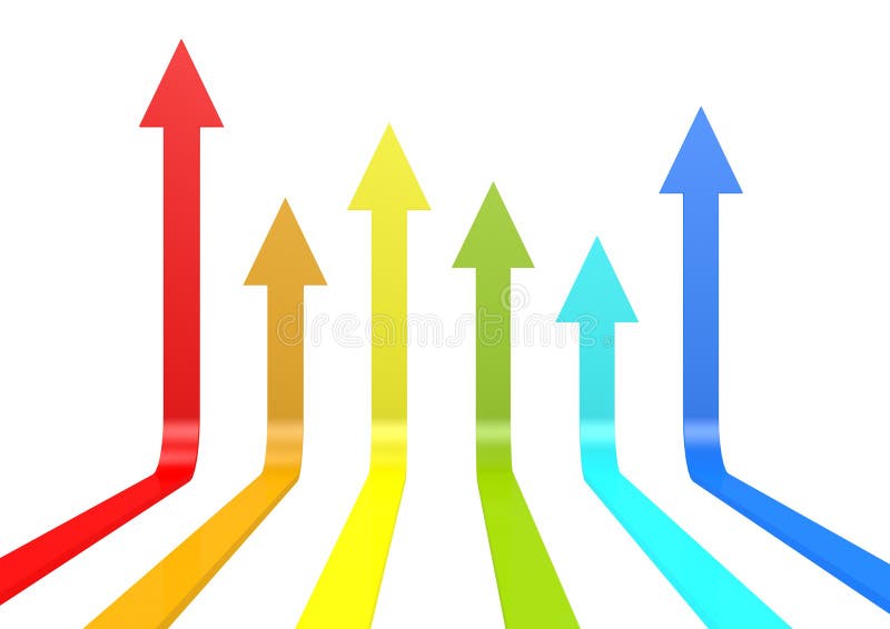 Three arrows circle stock illustration. Illustration of continuity ...