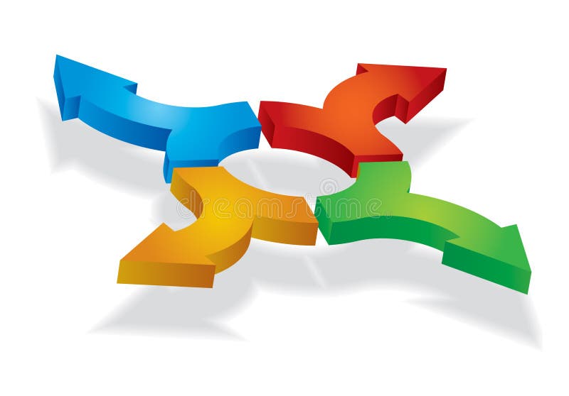 Flowchart with Color Spiral Stock Vector - Illustration of finance ...