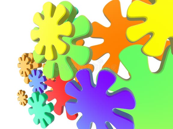 Color Attack 2 stock illustration. Illustration of colorful - 129822