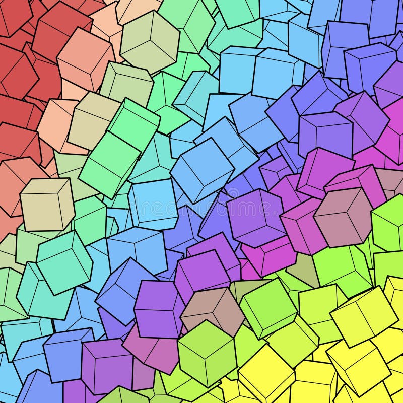 Color Background from Cubes. Polygonal Style. Design Element. Eps 10 ...