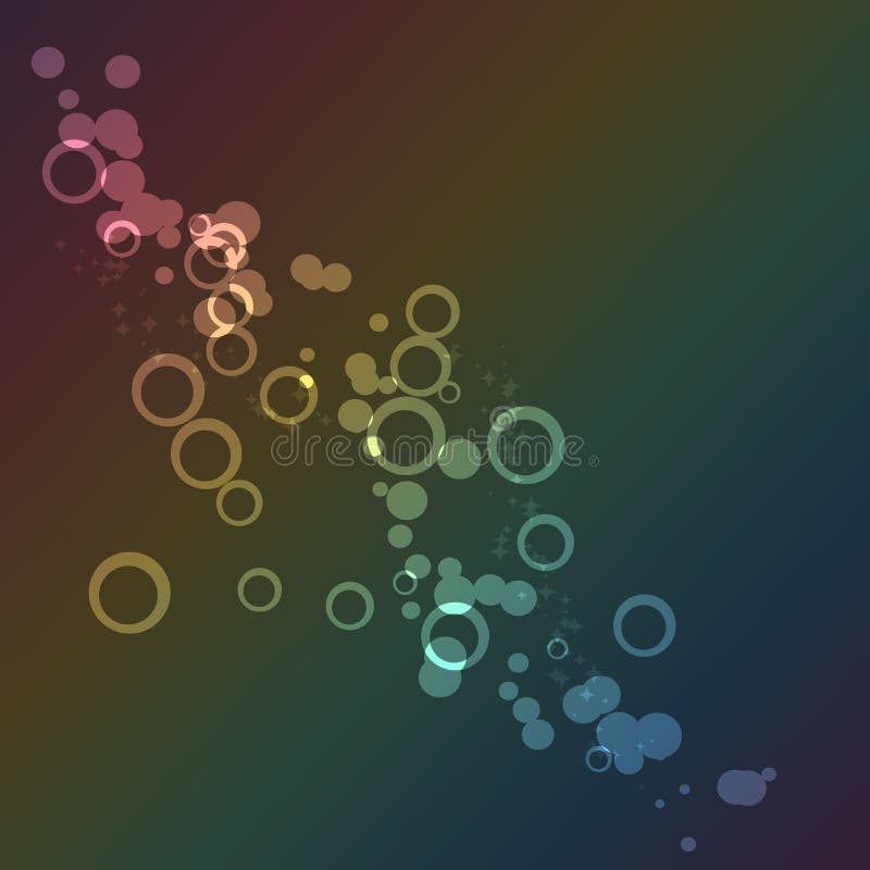 Color Background with Random Circle Shapes Stock Illustration ...