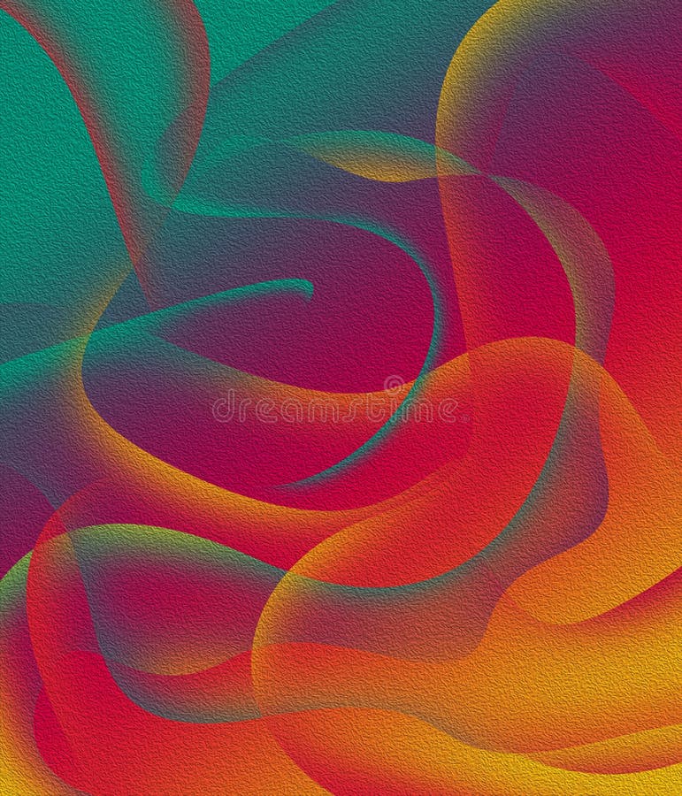 Color Background with Waves and a Smooth Transition of Color Stock ...