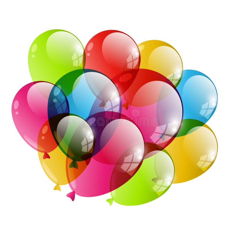 Color balloon stock vector. Illustration of group, birthday - 26240944