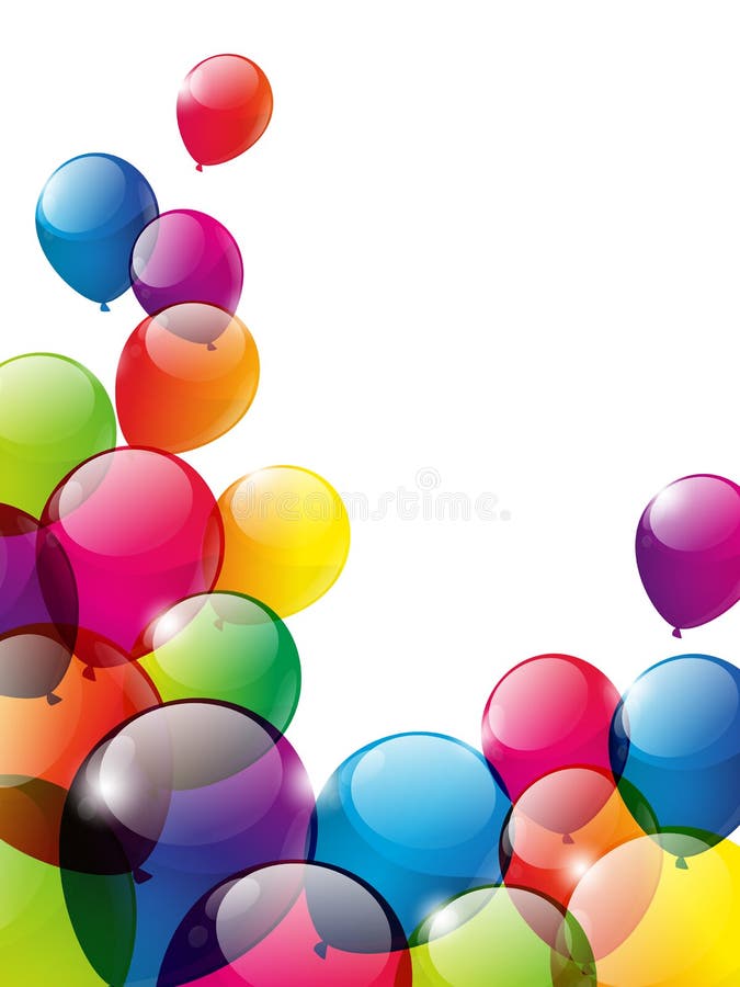 Set of color balloons stock vector. Illustration of blue - 31877961