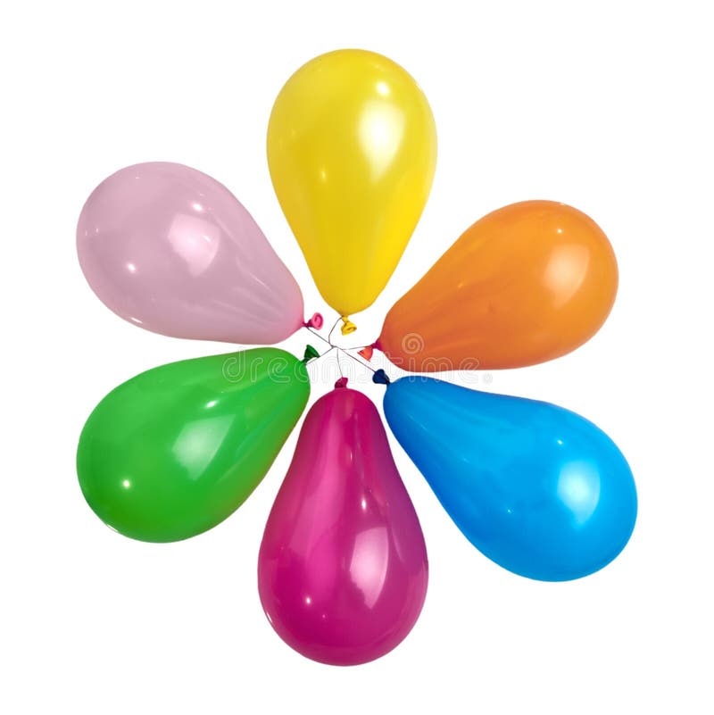 Color balloons isolated stock image. Image of group, baloon - 16921087