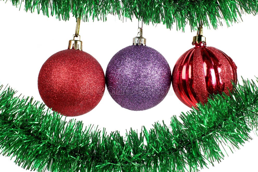 Color balls on needles stock photo. Image of winter, needles - 21876748