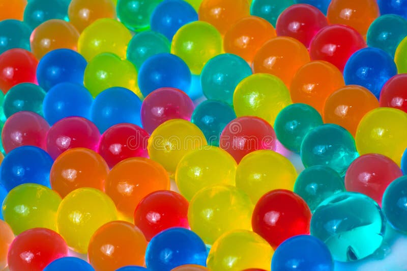 Color balls of polymer gel stock image. Image of transparent - 86975565