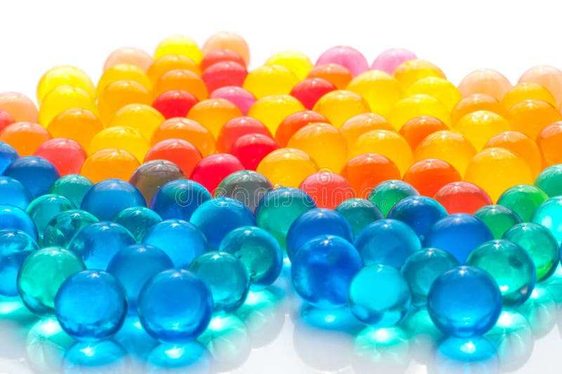 Color balls of polymer gel stock image. Image of absorbent - 86982669