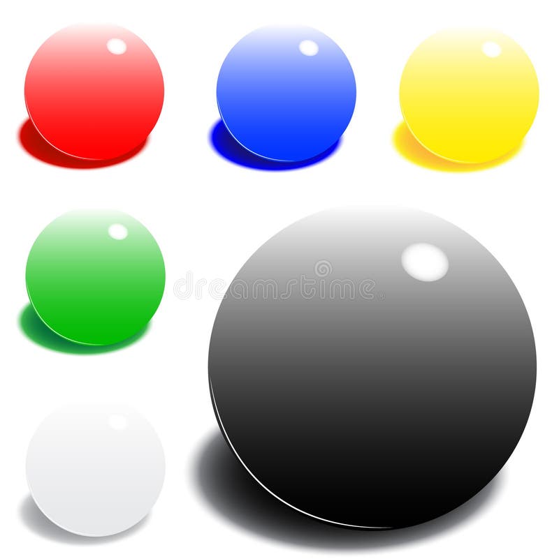 Color balls vector stock vector. Illustration of dimensional - 8056980