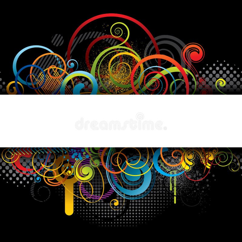 Color Banner Background Design Stock Vector - Illustration of foliage ...