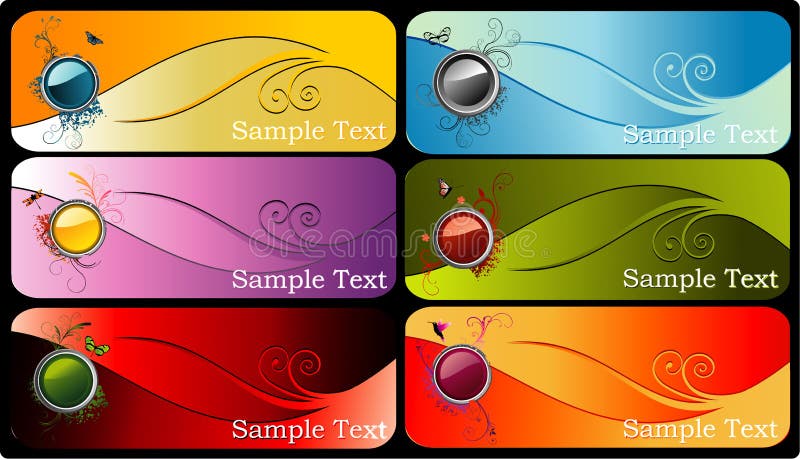 Color banner vector stock vector. Illustration of vintages - 7377483