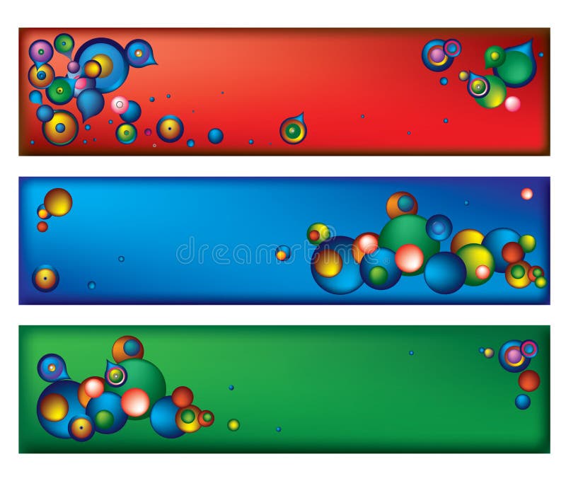 Set of Color Banners Infographic Design Stock Vector - Illustration of ...