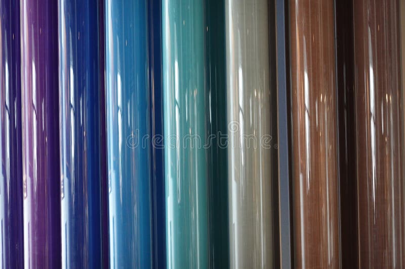 Color Barrel of Different Colors for Sale in a Shop. Stock Photo ...