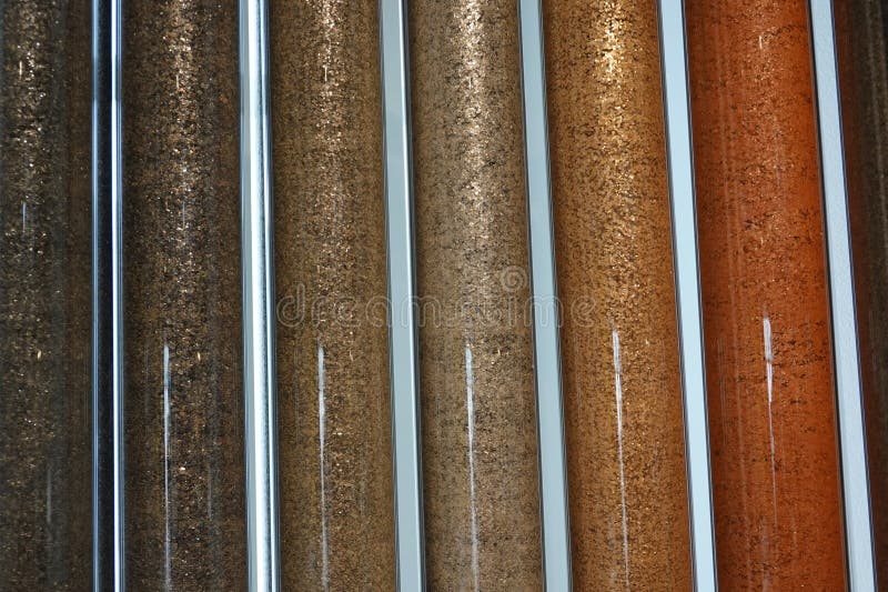 Color Barrel of Different Colors for Sale in a Shop. Stock Image ...