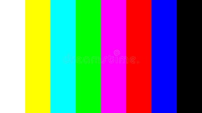 Color Bars Television Test Pattern Stock Illustration - Illustration of ...