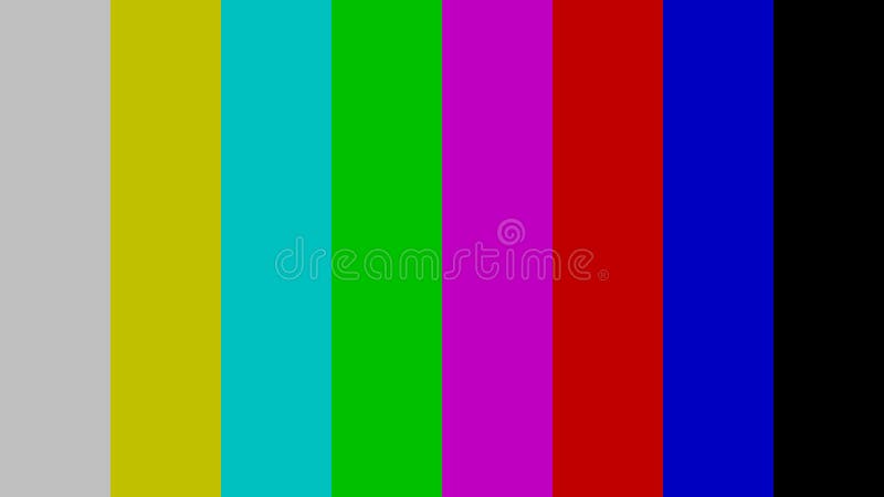 Color Bars Television Test Pattern Stock Illustration - Illustration of ...