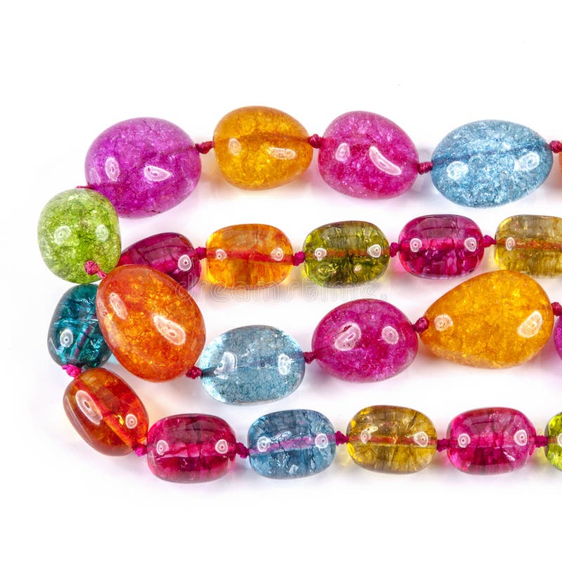 Color beads stock image. Image of glass, intricate, chain - 30994865