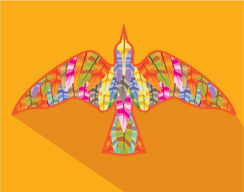 Color bird top view stock vector. Illustration of decoration - 49280731