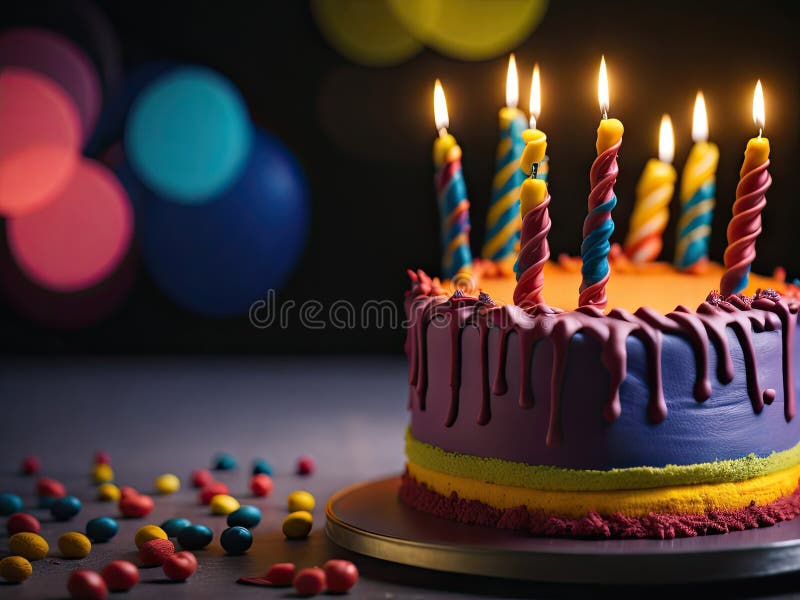Birthday Cake Many Candles Stock Illustrations – 275 Birthday Cake Many ...