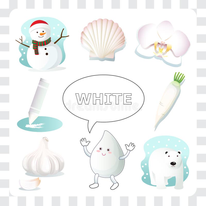 Color blanco ilustración del vector. Ilustración de blanco - 55186684