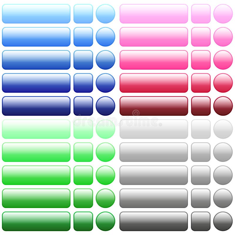 Blank web buttons stock vector. Illustration of background - 14478888