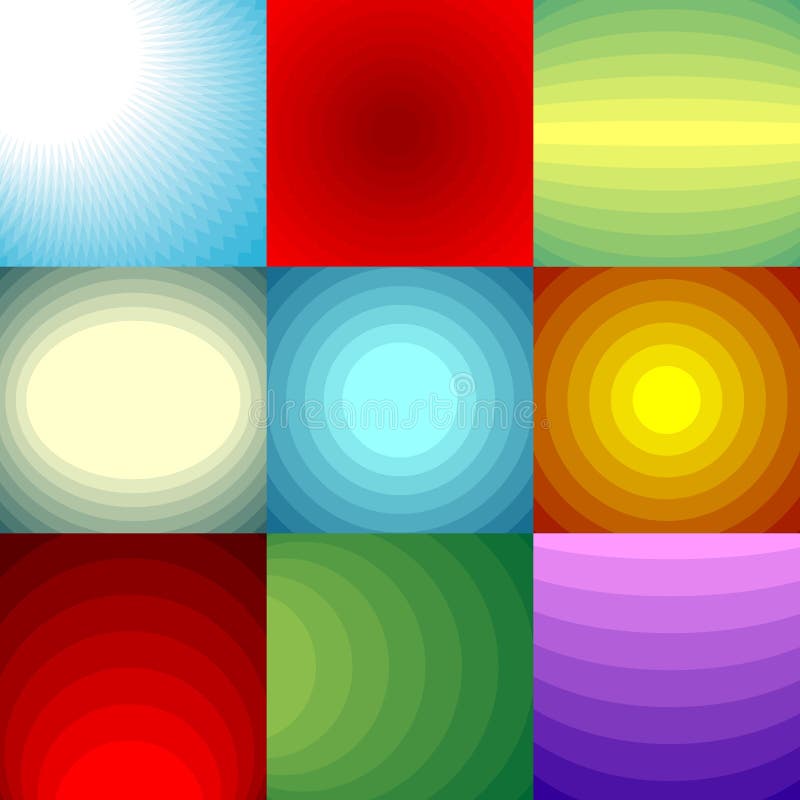 Color Blend Backgrounds Set Stock Vector - Illustration of colorful ...