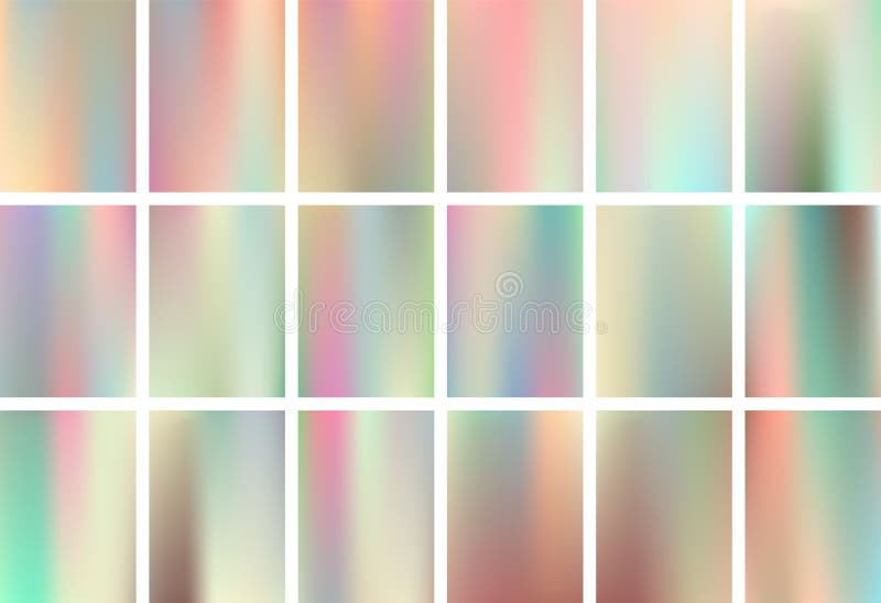 Color Blending Fluid Gradient Backgrounds Vector Collection for Banners ...